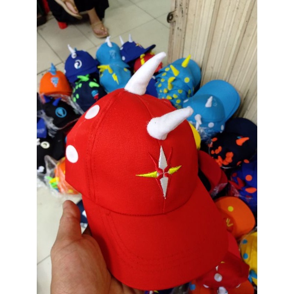 Jual topi Boboy tanduk element Supra/topi tanduk/topi anak/topi Boboy ...