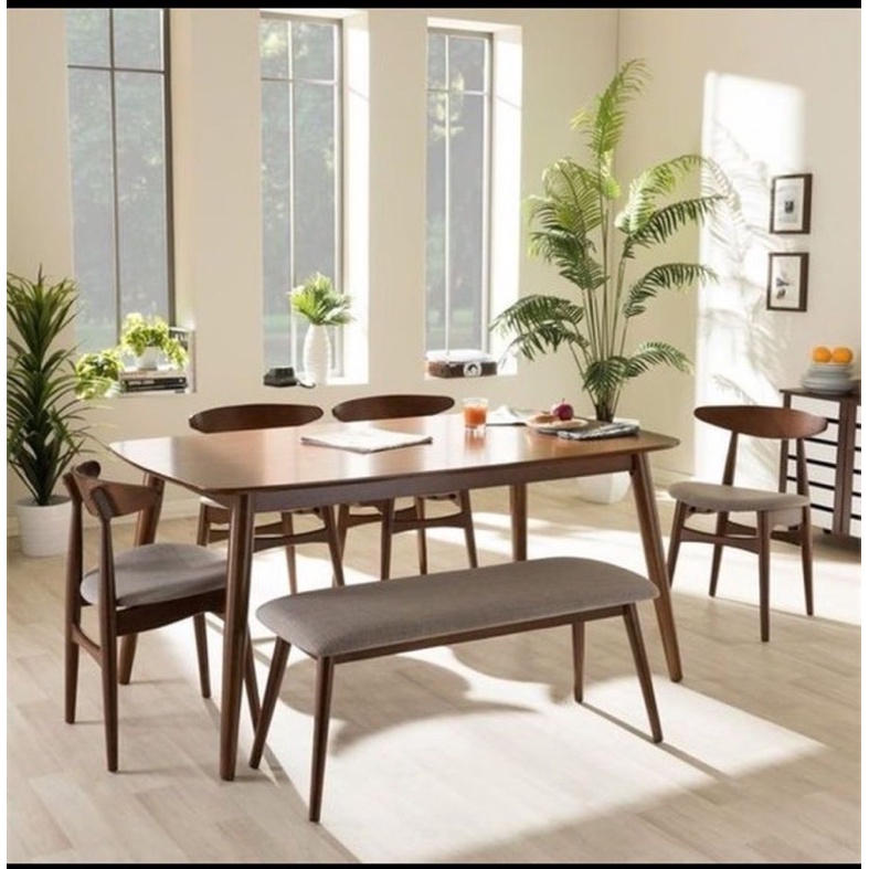 Jual MEJA MAKAN SET KAYU JATI TIPE JEPANG MINIMALIS NATURAL | MEJA ...