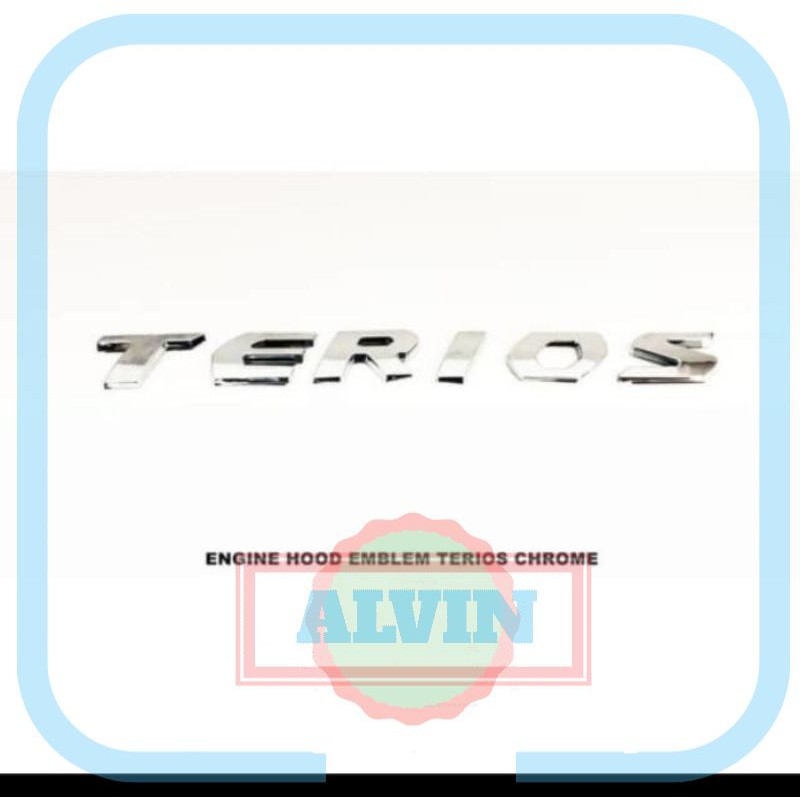 Jual Emblem Kap Mesin Terios/ Emblem Engine Hood Daihatsu Terios Chrome ...