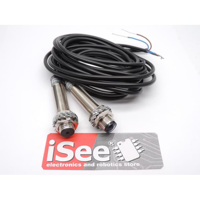 Jual M12 Beam Laser Sensors 0-20M Visible Light Beam Photoelectric ...
