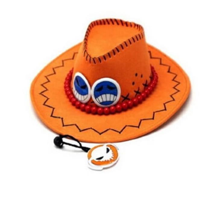 Jual Topi Topi Takerlama One Piece Portgas D Ace Cosplay Bajak Laut ...