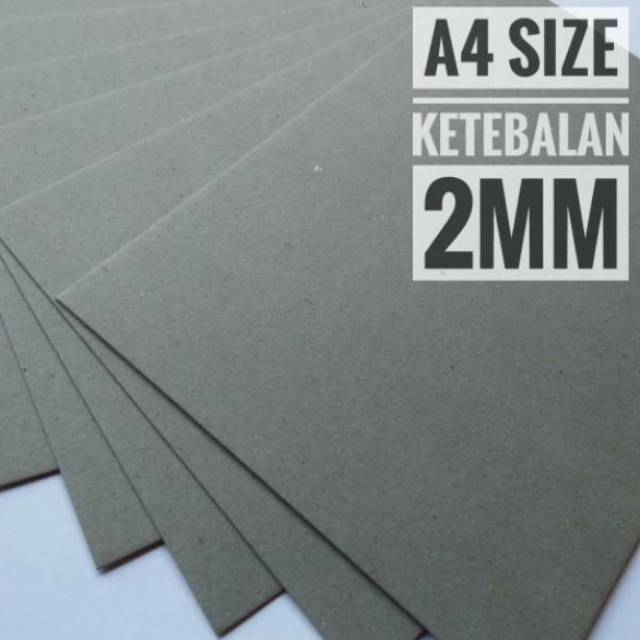 Jual ( 10 Lembar ) Kertas Board No 30 / Karton 2 mm Uk A4 21 cm X 29.7 ...
