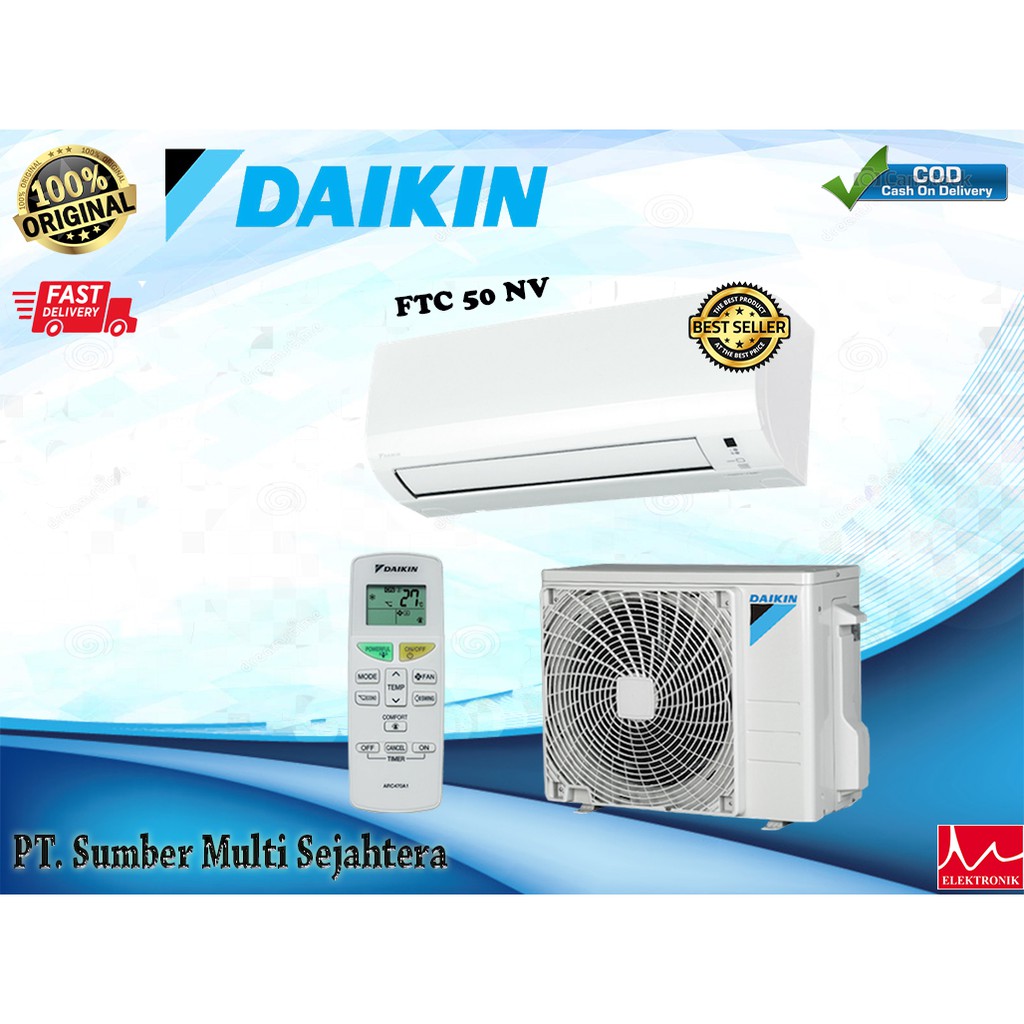 Jual AC DAIKIN 2 Pk Standart Thailand FTC 50 XV | Shopee Indonesia