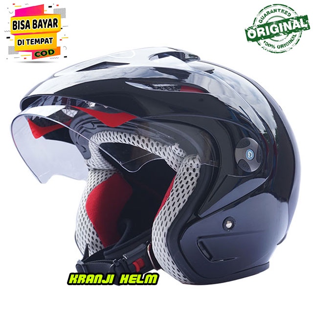 Jual Helm / Helm half face / Helm kyt romeo solid black terpopuler ...