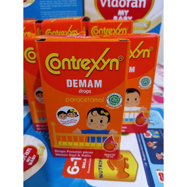 Jual CONTREXYN DEMAM DROP SIRUP UNTUK BAYI DAN BALITA PARACETAMOL 60 mg ...