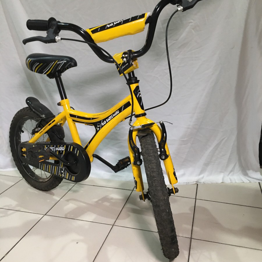 Jual Sepeda Anak Polygon Bad Badtzmaru Kuning BEKAS | Shopee Indonesia