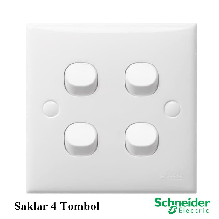 Jual SCHNEIDER Saklar 4 Tombol Saklar Lampu 4 Gang Classic | Shopee ...