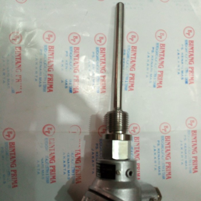 Jual Head 1/2" NPT Thermocouple Tipe RTD PT100 uk. 8 x 100mm / Terminal ...