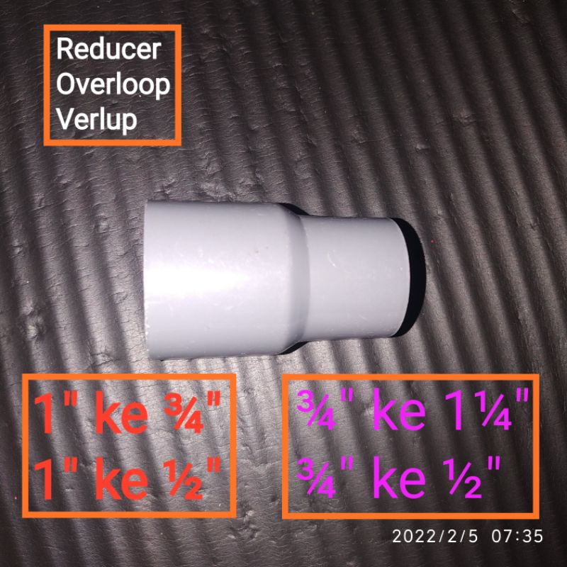 Jual Reducer Overloop Verlup Pipa PVC Reducing soket 1¼ ke 1 ke ¾ ke ½ ...