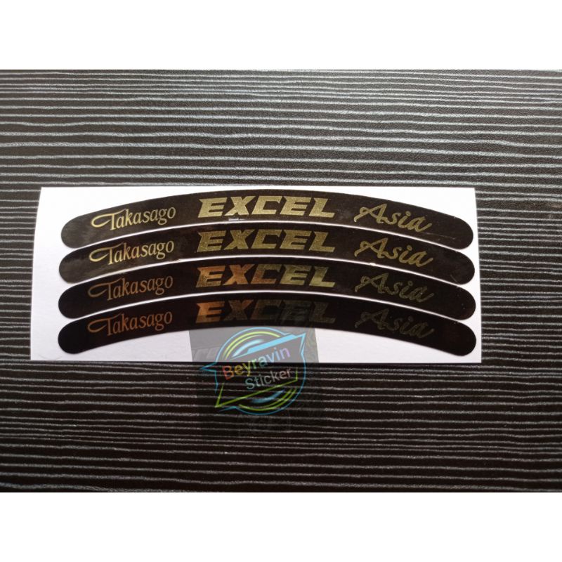 Jual STICKER VELG STIKER TAKASAGO EXCEL ASIA PRINTCUTT | Shopee Indonesia