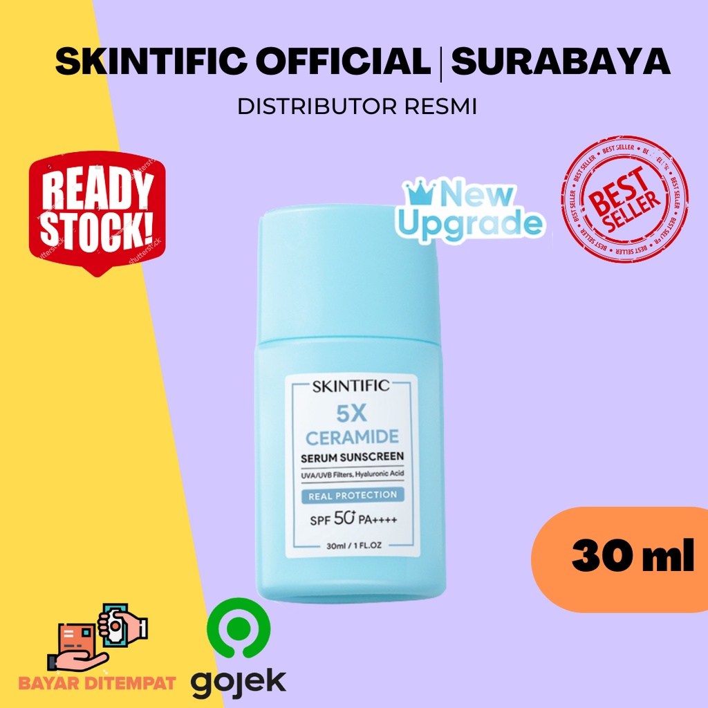 Jual SKINTIFIC Sunscreen 5X Ceramide Serum Sunscreen SPF50 PA ...