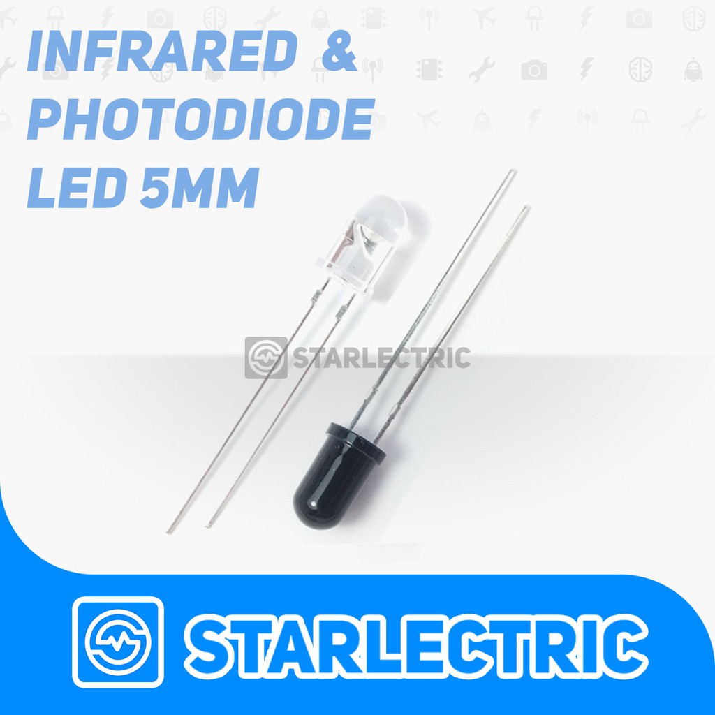 Jual Infrared & Photodiode LED Pair 5mm / IR TX & RX | Shopee Indonesia