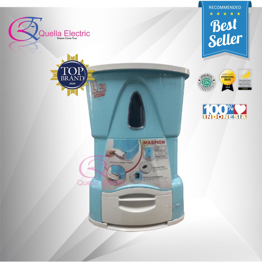 Jual Tempat Penyimpan Nasi Maspion Rice Box MRD-1400 AP | Shopee Indonesia