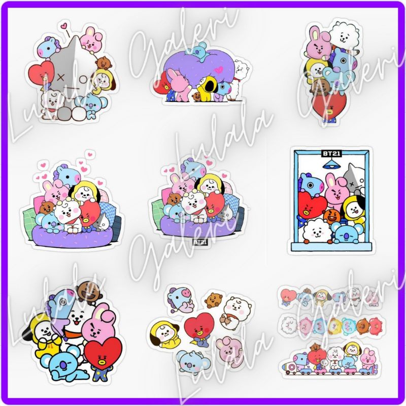 Jual Sticker BT21 Part 1 / Stiker BTS / Stiker HP /Stiker Laptop ...