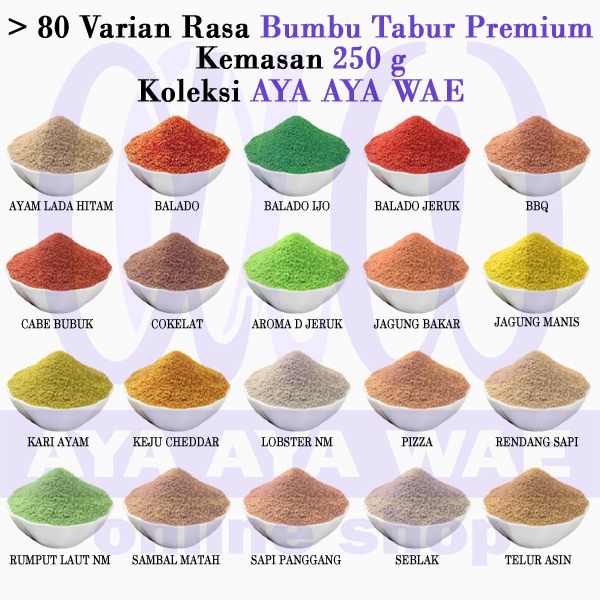 Jual 250g Bumbu Bubuk Tabur Premium 250 g(Chapter 1) AAW1 | Shopee Indonesia