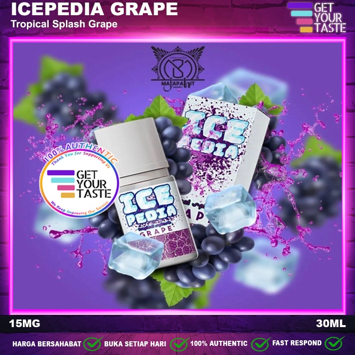 Jual Liquid Icepedia Grape Pods Friendly 30ML Ice Pedia by Majapahit ...