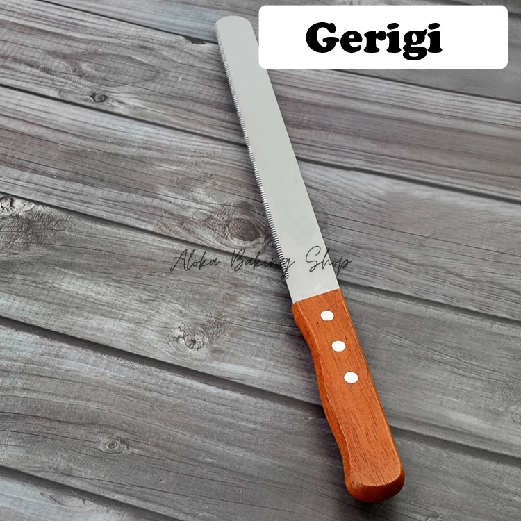 Jual Pisau Roti 38cm 43cm 48cm Kue Keju Stainless Steel Pisau Kue Cake ...