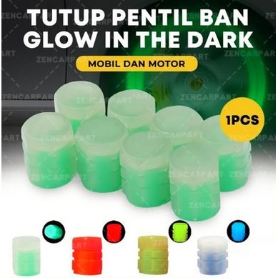 Jual Tutup Pentil Roda Ban Mobil Motor Sepeda GLOW IN THE DARK Glowing ...