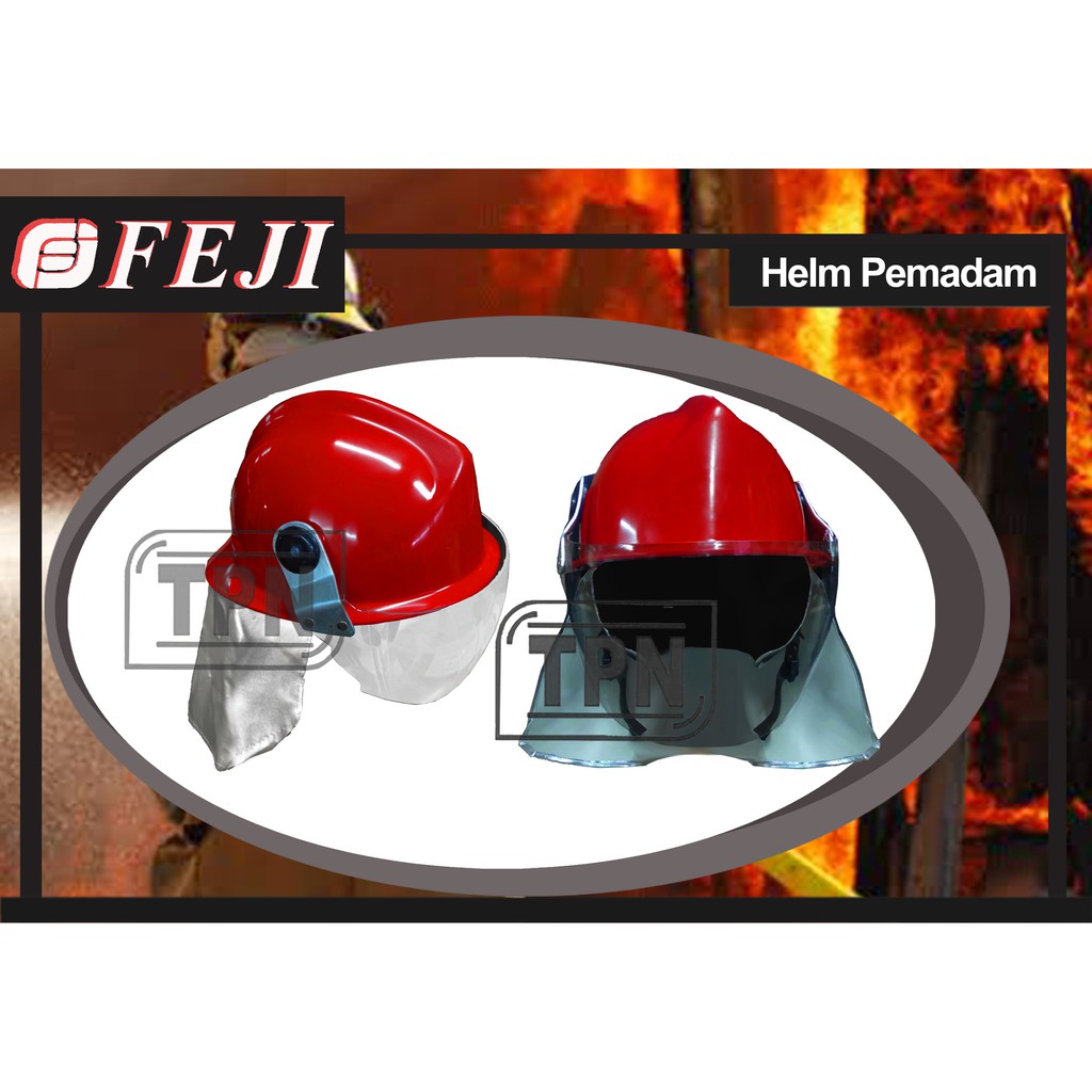 Jual Helm Pemadam kebakaran Safety Helmet Merah Damkar | Shopee Indonesia