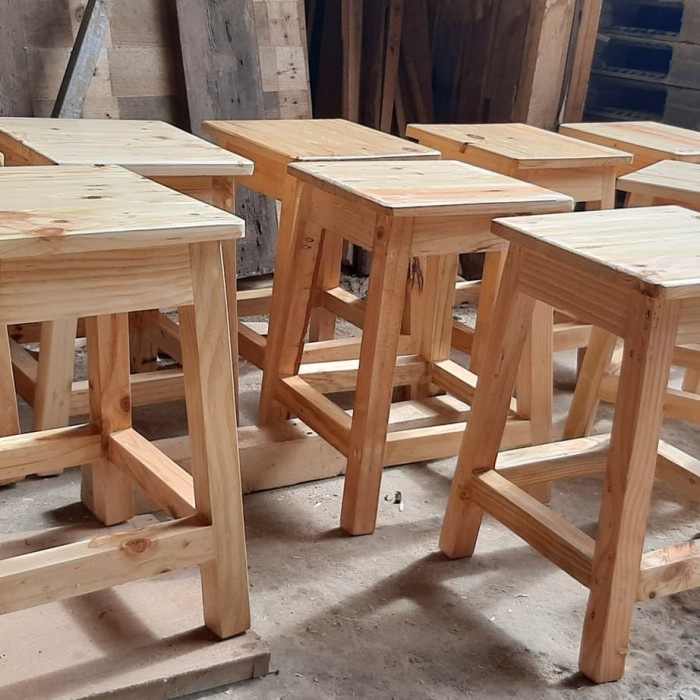 Jual Kursi Kayu - Kursi Tipe "A" Kayu Jati Landa | Shopee Indonesia