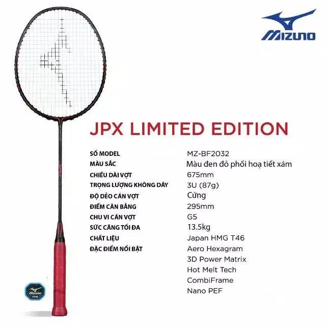 Jual Raket Badminton / Bulutangkis MIZUNO JPX LIMITED EDITION 3D POWER ...