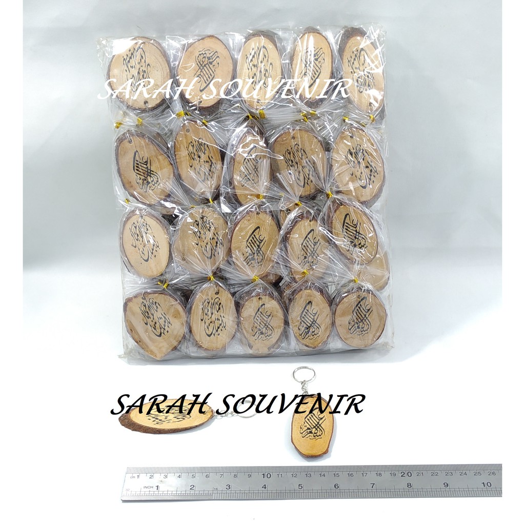 Jual Souvenir Pernikahan Gantungan Kunci Lafadz Kayu Kemas Plastik Isi 100 Pcs | Shopee Indonesia