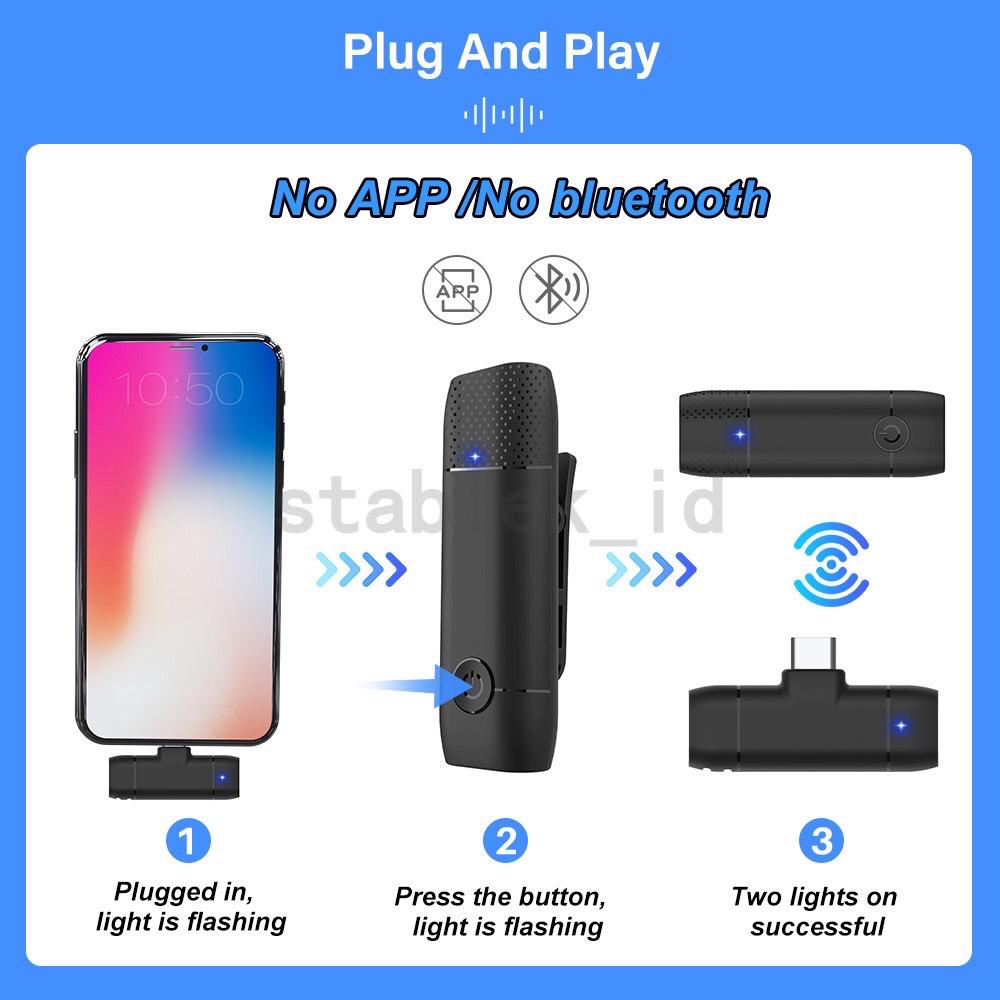 Jual CLIP ON MINI WIRELESS PORTABLE MIC YOUTUBER LIVE VLOGGER MODEL M9 ...