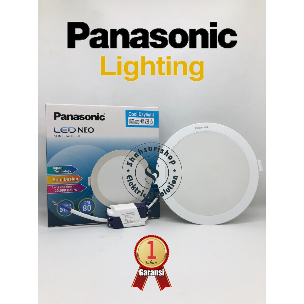 Jual LAMPU DOWNLIGHT SLIM LED NEO BULAT IB 15W 15 W WATT PANASONIC SNI ...