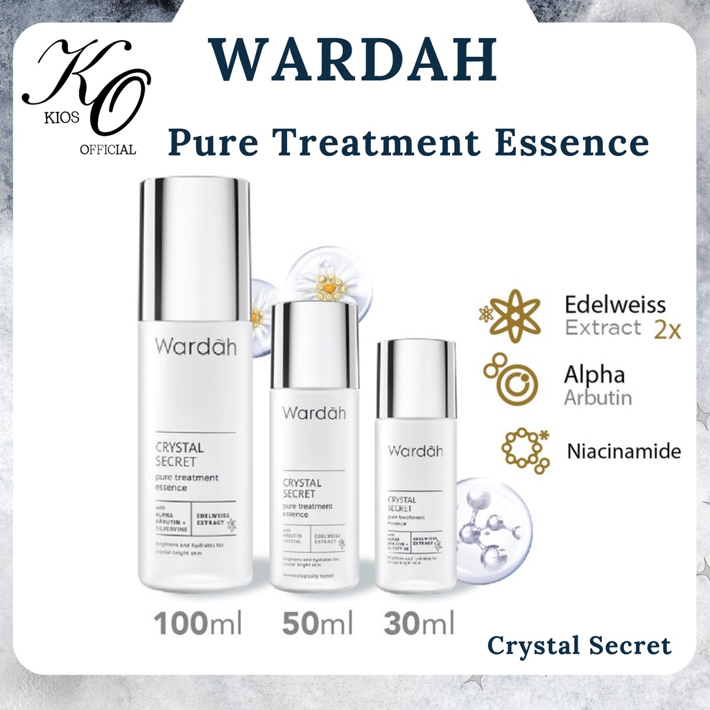 Jual Wardah Crystal Secret Pure Treatment Essence 30ml | 50ml | 100ml ...