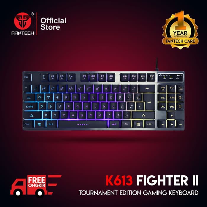 Jual Fantech Fighter K613 TKL RGB Gaming Keyboard AG0830 | Shopee Indonesia