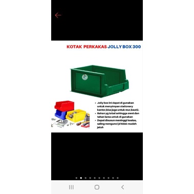 Jual Kotak Penyimpanan Storage box susun Jolly box 300 Ukuran L ...