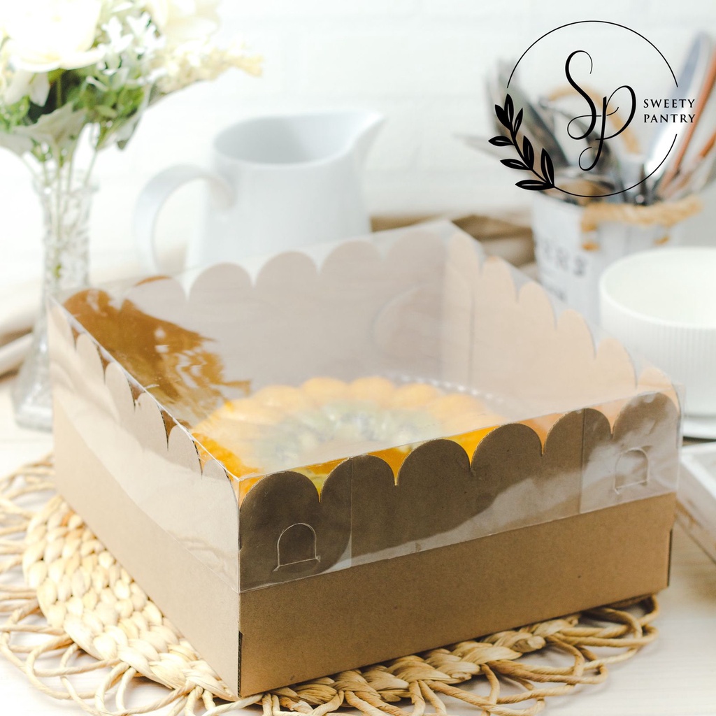 Jual 5PCS - WAVY 25 - Dus Box Pudding Packaging Kotak kue Puding Wavy ...