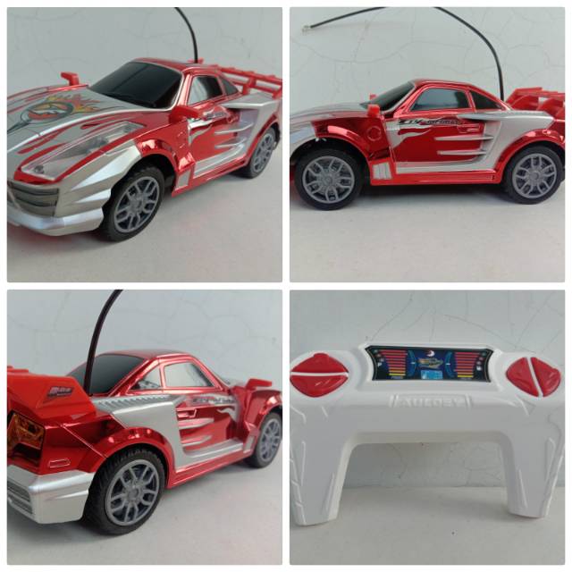 Jual Mobil Remote Control/Radio Control RC Auldey Race-Tin Red Silver ...
