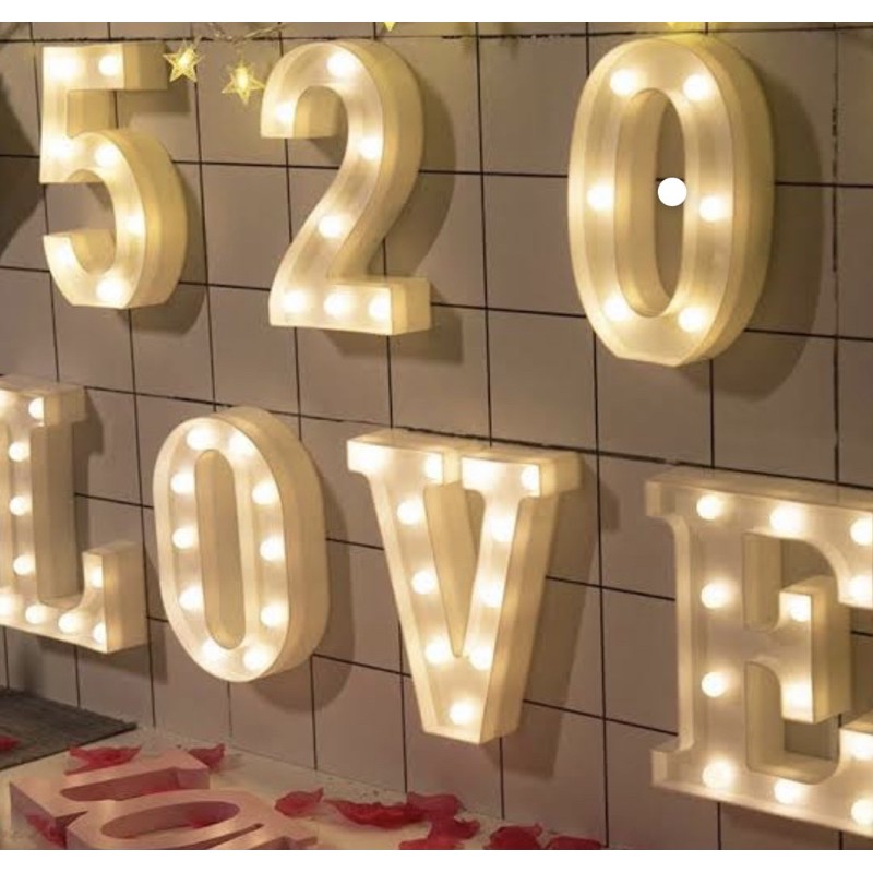 Jual lampu LED huruf dan angka 16cm (huruf R-Z) angka (0-9) | Shopee ...