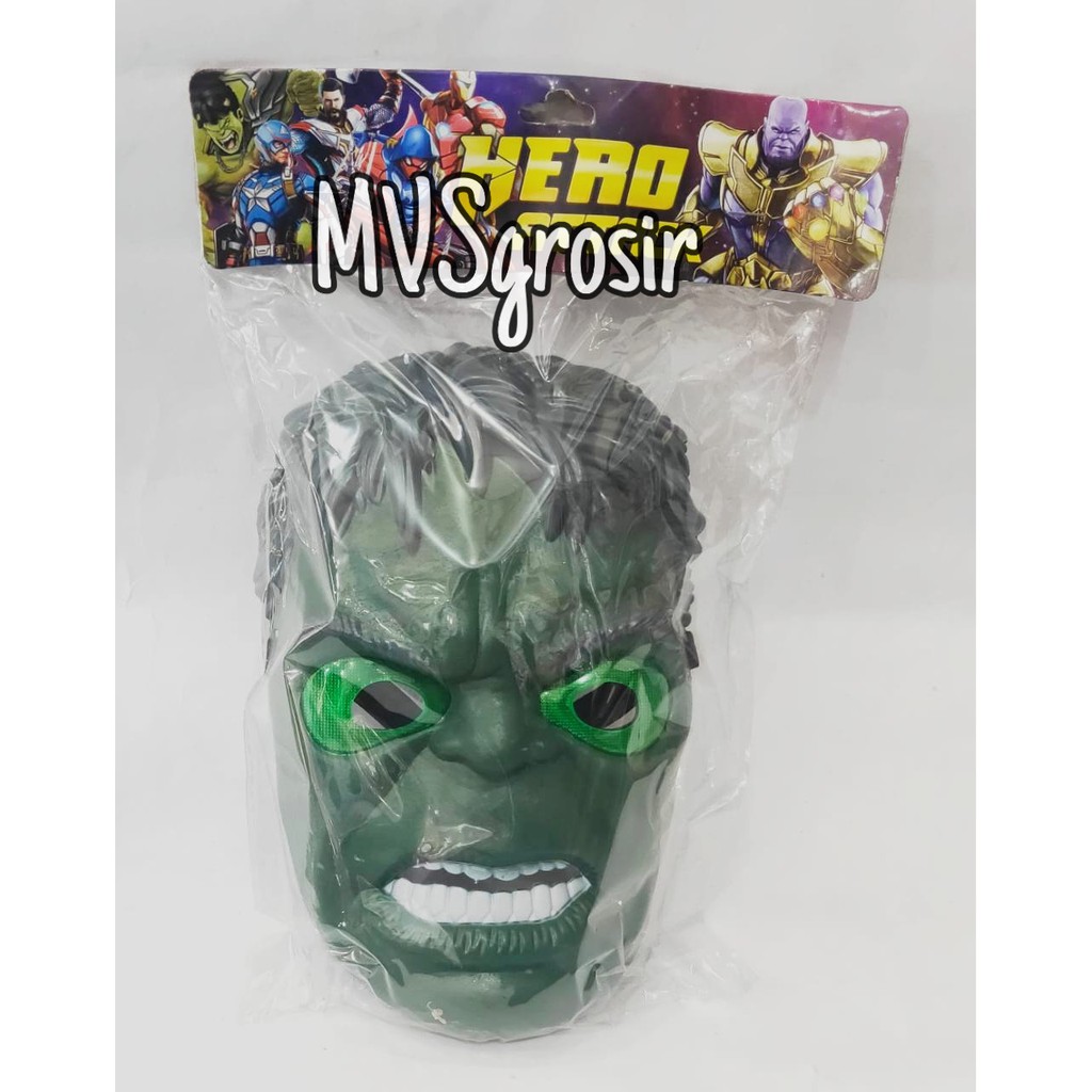 Jual MVSGROSIR TOPENG HERO ATTACK 77903 HULK COSPLAY TOPENG ANAK ...