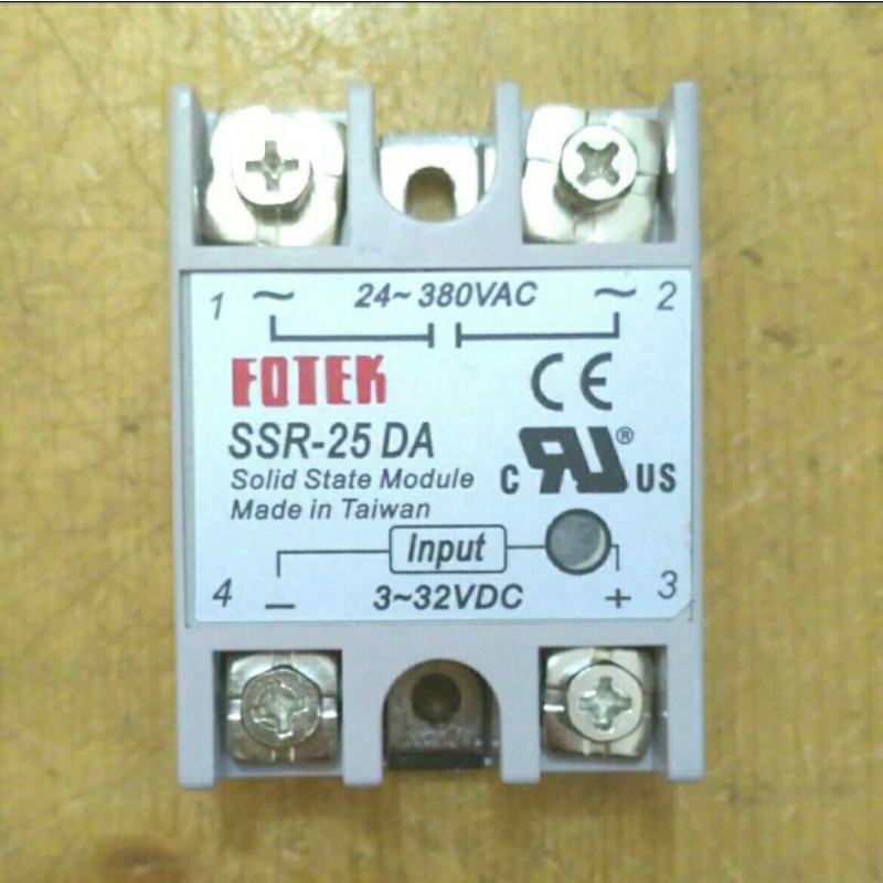 Jual FOTEK SSR-25DA 25 DA SOLID STATE RELAY DC CONTROL AC | Shopee Indonesia