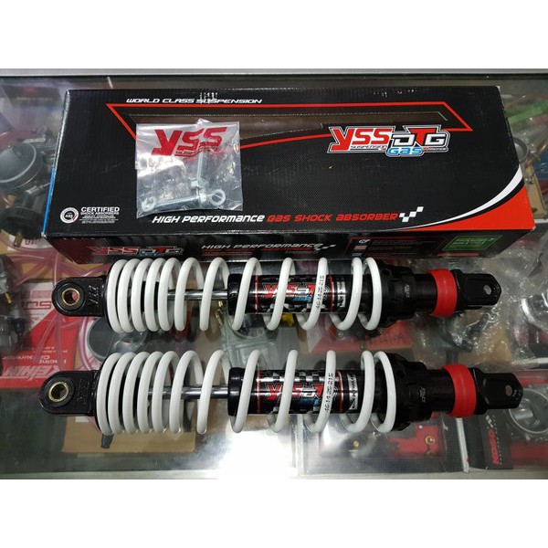 Jual SHOCK YSS HYBRID DTG NMAX PUTIH RACING ORIGINAL ORI | Shopee Indonesia