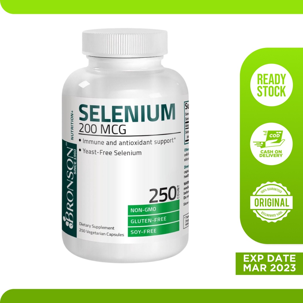 Jual Bronson Vitamin Suplemen Diet Nutrisi Imun Selenium 200 mcg 250 ...