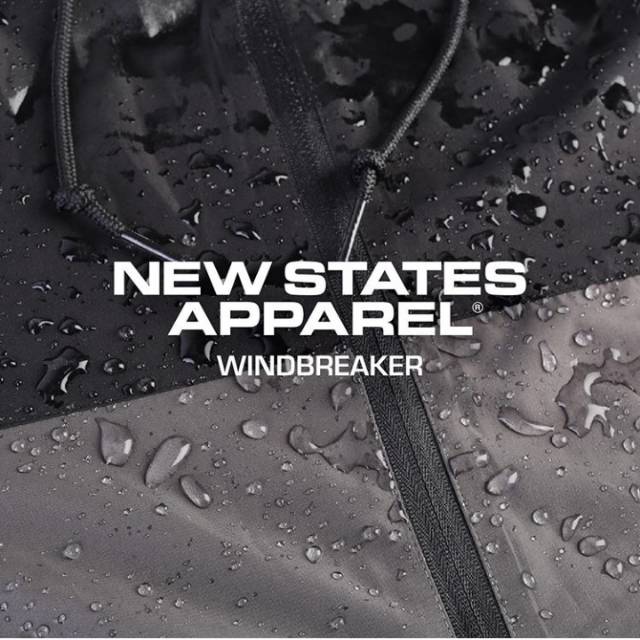 Jual Jaket Windbreaker NEW STATES APPAREL 9810 Import Original | Shopee ...