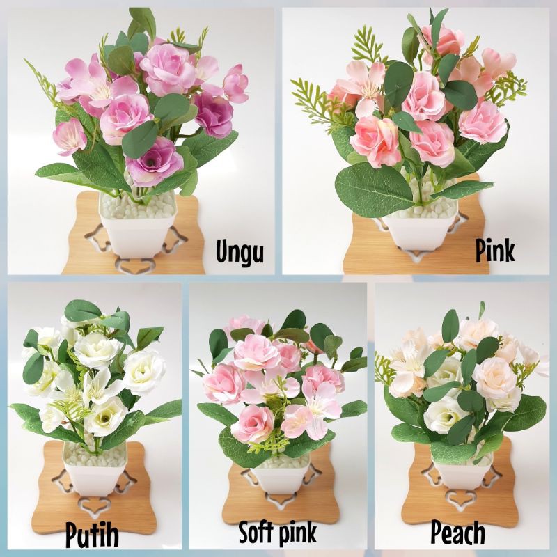 Jual Bunga Mawar Artificial / BUNGA PALSU / Bunga Imitasi / Rangkaian ...