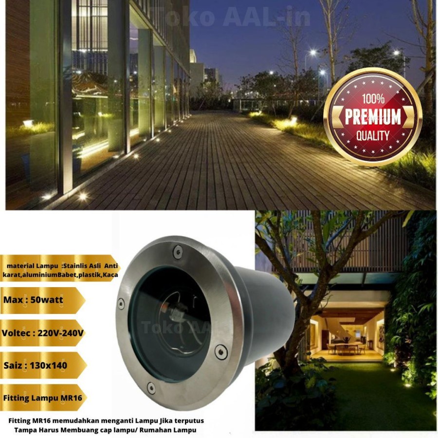 Jual Lampu lantai / lampu tanam/ rumah lampu tanam mr16 - Kosongan MR16 ...