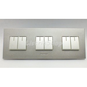 Jual Saklar Seri Triple Panasonic Style Silver | Shopee Indonesia