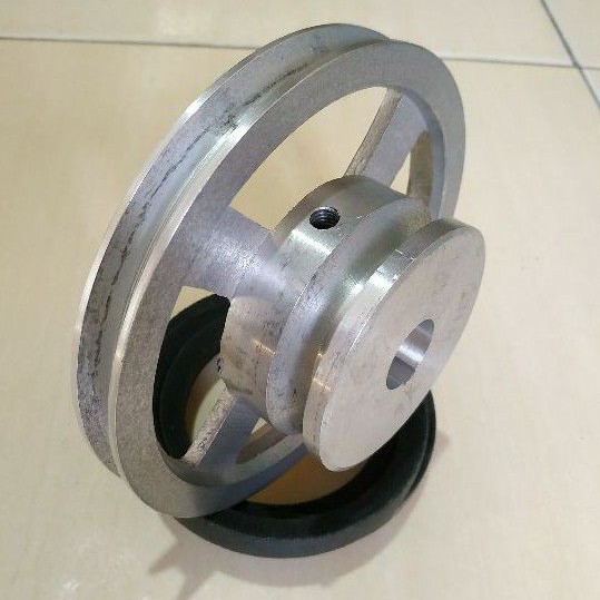 Jual Pulley pully A2 - 6 x 3 inch as 28 mm kombinasi pully alumunium ...