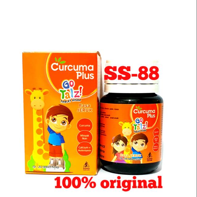Jual CURCUMA PLUS GO TALZ! ~ TABLET HISAP RASA JERUK (ISI 20 TABLET ...