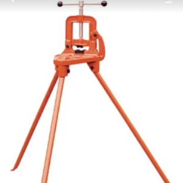 Jual Alat Penjepit Pipa Dengan Tripod Berdiri Catok Pipa Tanggem Pipe ...