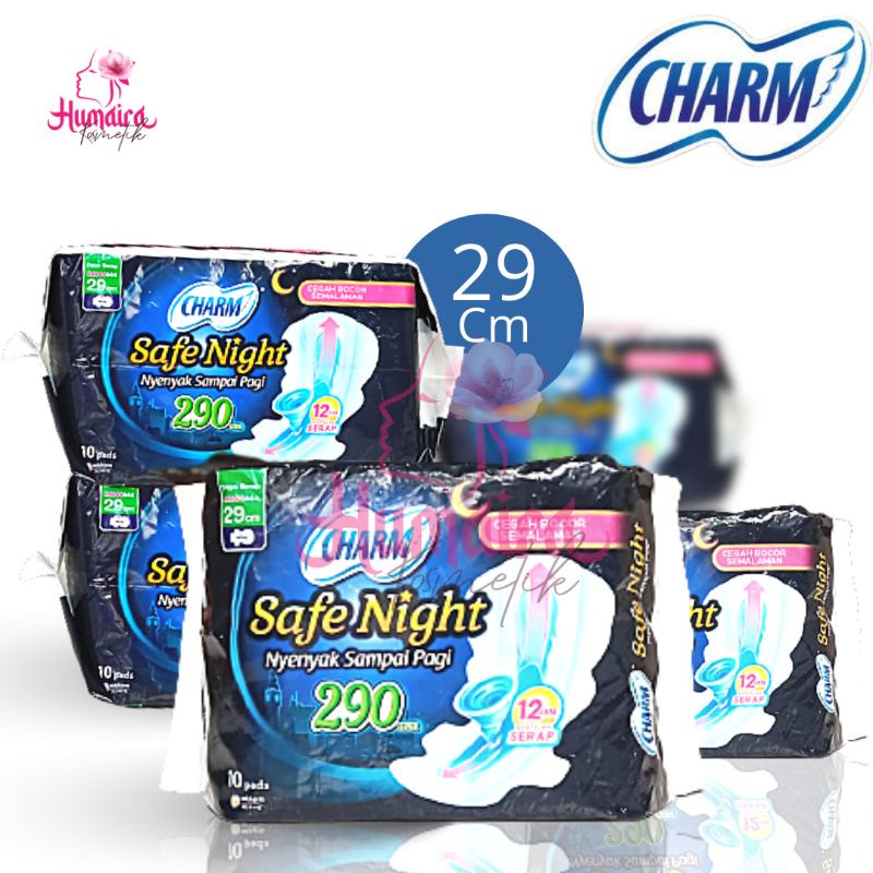 Jual Charm Safe Night Wing Pembalut 29cm Isi 9pcs | Shopee Indonesia