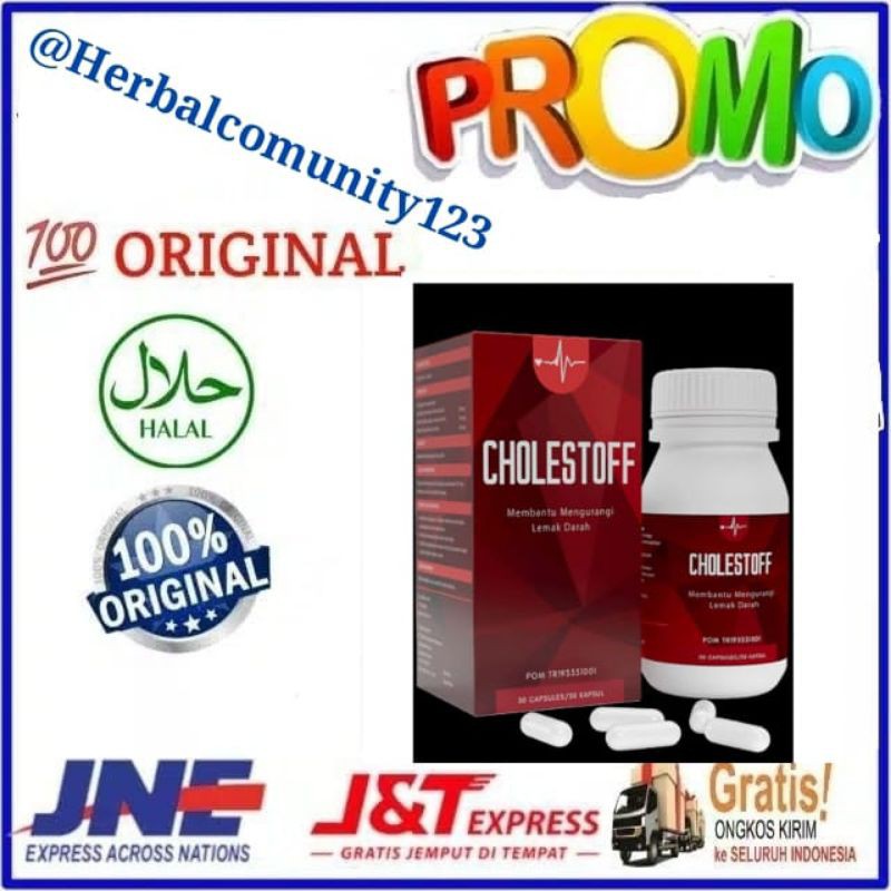 Jual CHOLESTOFF Obat Kolesterol Hipertensi dan Stroke 100% Asli Herbal ...