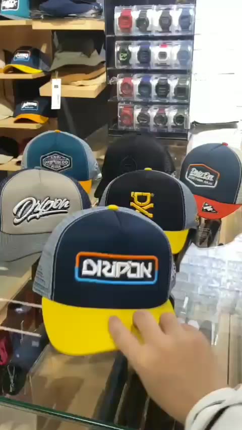 Jual DRIP'ON TOPI TRUCKER HAT CAPS TRIANGLE TOPI PRIA JARING GREY ...