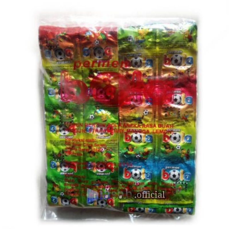 Jual permen bola jadul/anora bola 160 pcs/makanan snack jadul/permen ...