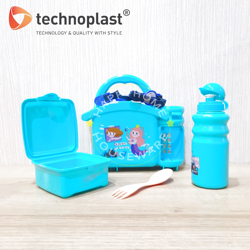 Jual Technoplast Paket Bekal SCHOOL BOX design Mermaid Kotak Bekal ...